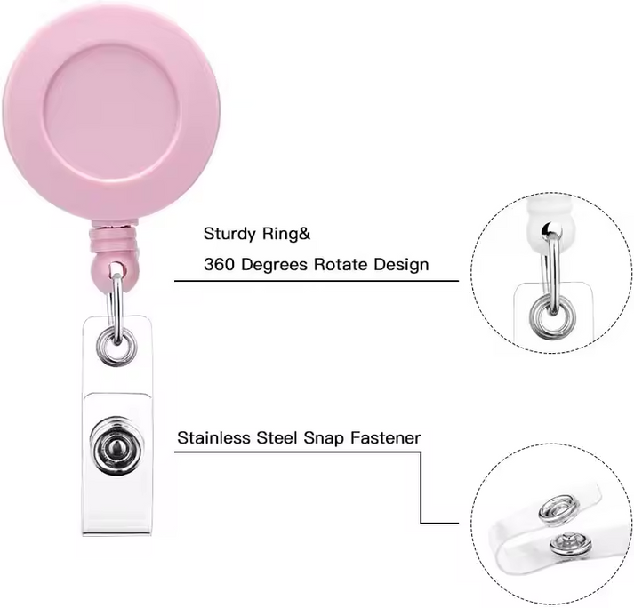 Badge / ID Clip - Retractable – Scrubbies
