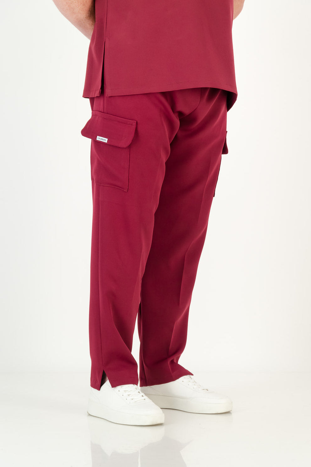 Men's Merlot Red Scrub Pants (NEW FABRIC) – Scrubbies