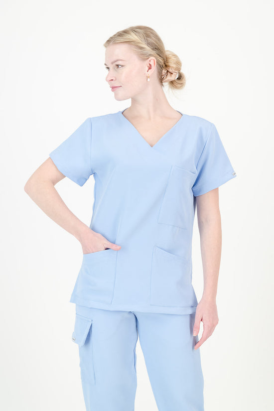 Women's Sky Blue Scrub Set – Scrubbies